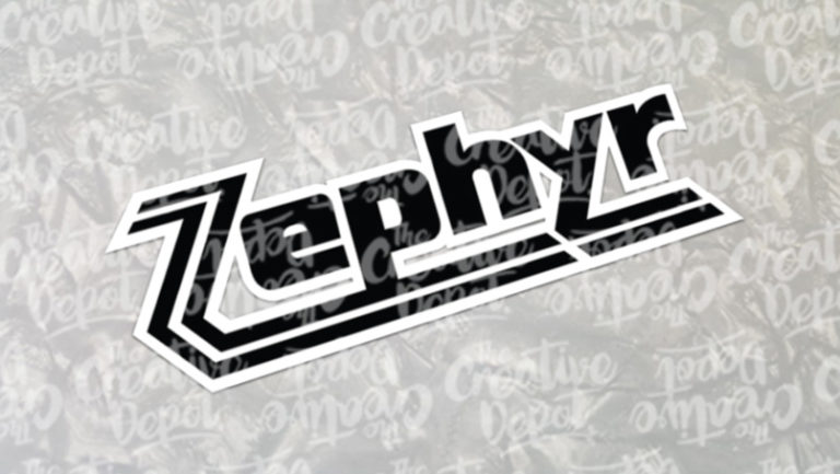 Zephyr Logo, 1980s style Trails – The Creative Depot Store